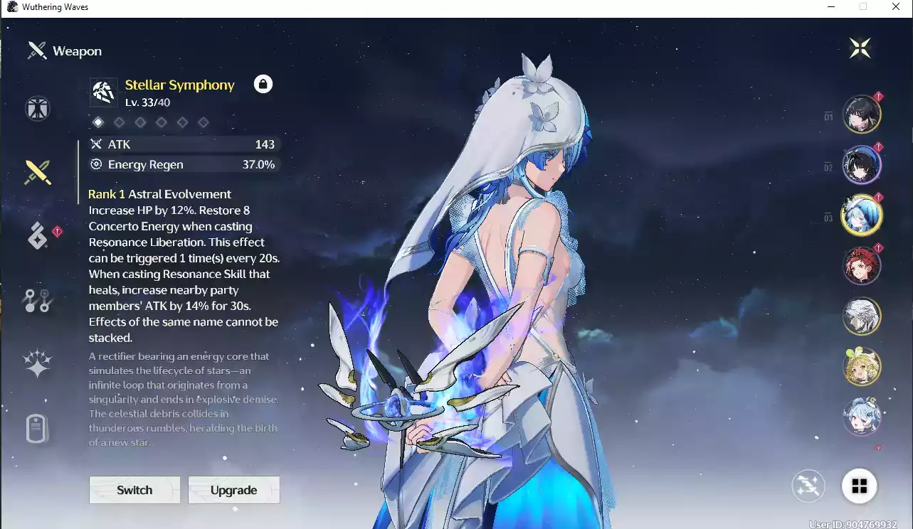 Acc #77650: (SEA) UL23 Shorekeeper Trấn + bảo hiểm + Verina + Map còn ...