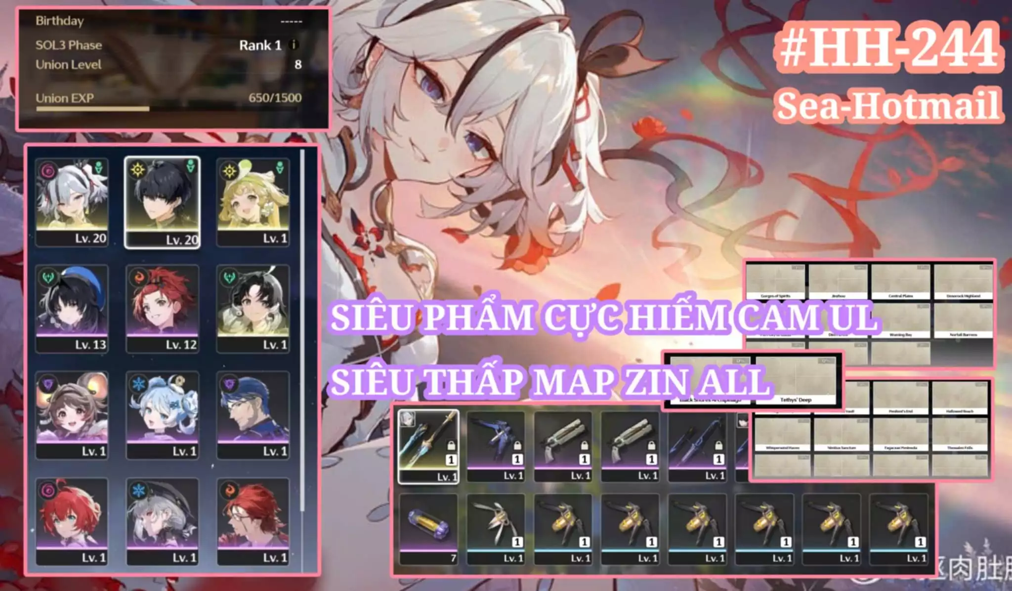 Acc #85209: [#HH-244 SEA SIÊU PHẨM HOA HỒNG ĐỎ UL CỰC THẤP] CAMELLYA + VERINA + JIANXIN + ZIN ...