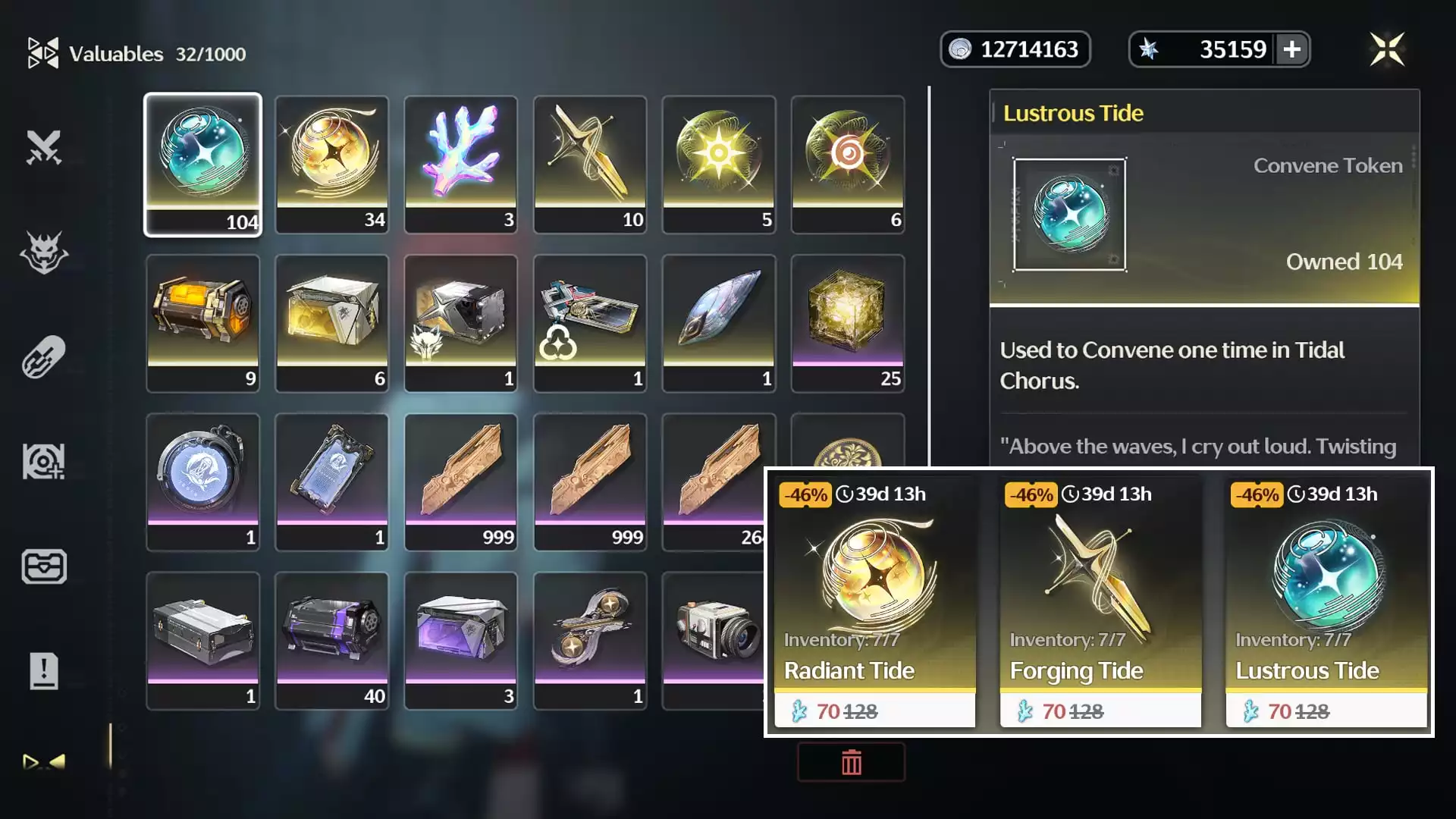 Acc #94993: (SEA) UL38 : ~36k Astrite + ~110 roll xanh ~35 ROLL LIMIT ...